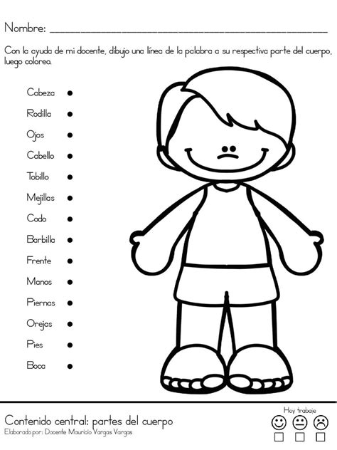 Pin De Pily Barrientos En Preescolar Temas Partes Del Cuerpo