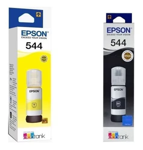 Kit De 2 Botellas De Tinta T544 Para Epson Colores Variable Meses Sin
