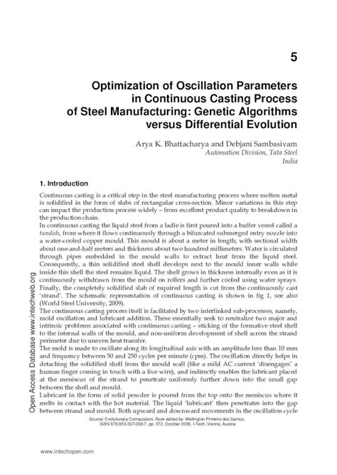 pdf optimization of oscillation parameters in continuous casting dokumen tips