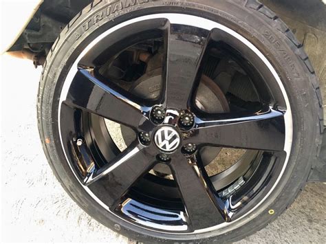 Rines Vw Orig Nuevos Ronal Black Jetta Clasico Golf