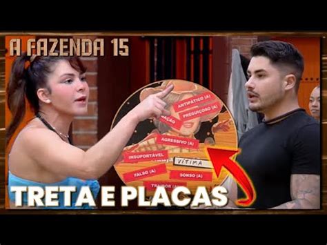 A FAZENDA 15 ENTENDA TRETA DE NADJA E LUCAS E HORA DO FARO PLACAS DE