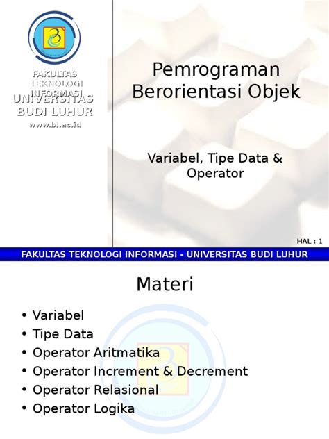 variabel tipe data operator pada java pdf
