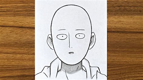 How To Draw Saitama From One Punch Man Easy Drawing For Beginners