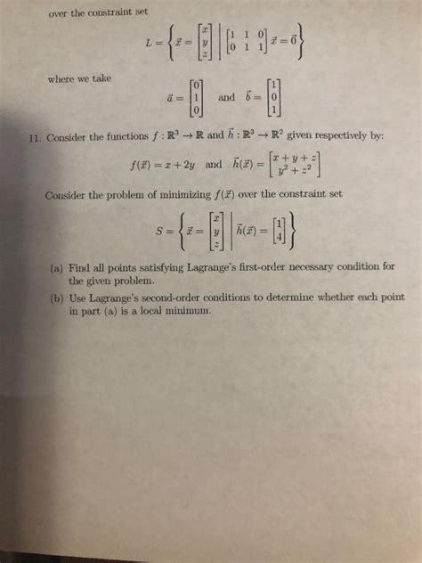 solved over the constraint set where we take 11 consider