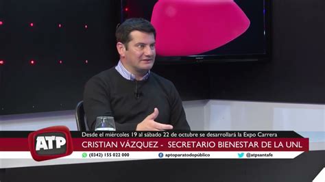 Cristian Vázquez Secretario de Bienestar de la UNL ATP 17 10 22