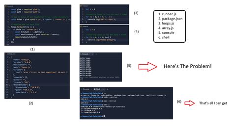 javascript how to configure run command in replit using node js to make the different files
