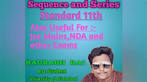 sequence and series lecture 1 introduction video youtube