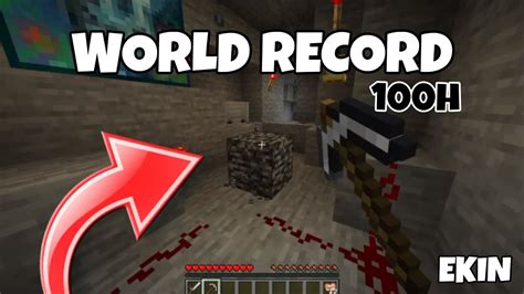 Bedrock World Record Minecraft By Ekin Youtube