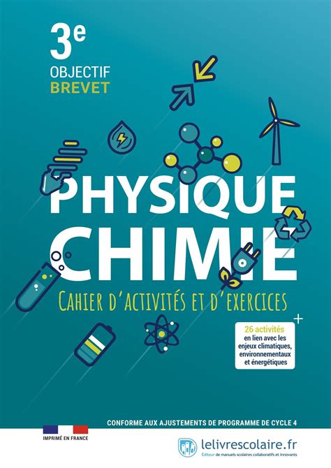 Manuel Physique Chimie 3e Cahier d activités 2023 Lelivrescolaire fr