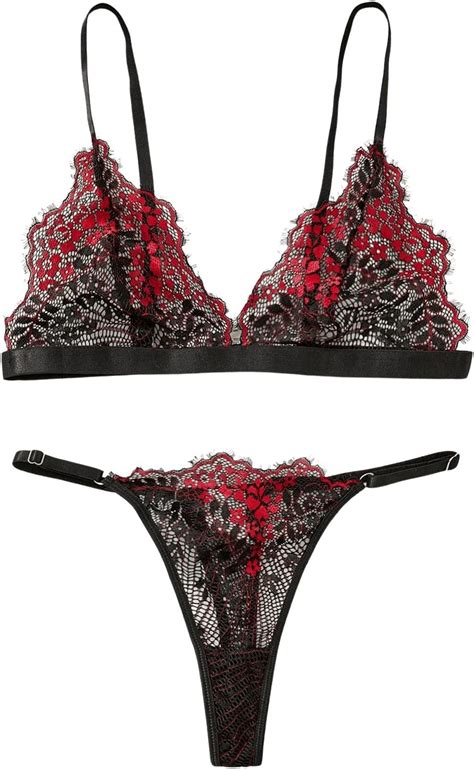 Amazon Sweatyrocks Women S Floral Lace Piece Spaghetti Strap