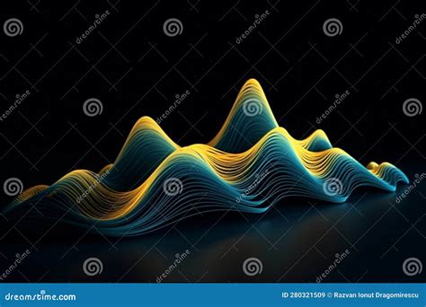 Fondo De Onda Abstracta Radiando Con Tonos Vibrantes De Amarillo Y Azul