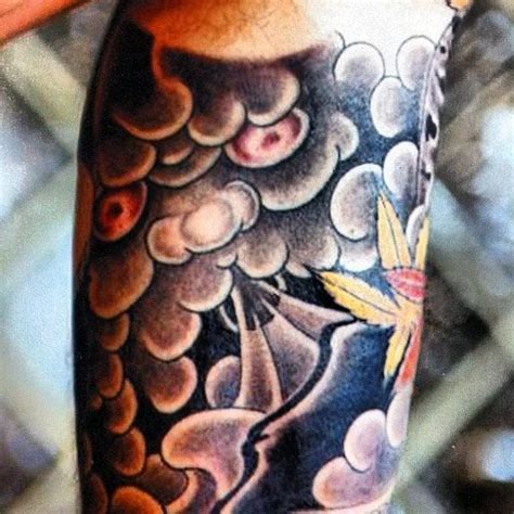Tatuajes de nubes 70 diseños significado y mejores ideas