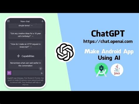 Chat GPT AI To Make Android App In Java YouTube