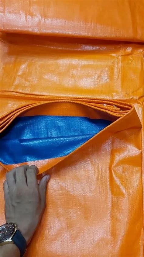 Orange And Blue Polyethylene HDPE Citizen Tarpaulin HDPE For