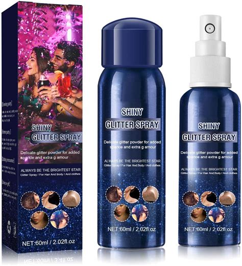Glitzer Spray für Haar und Körper Glitzerpuder Tiktok Spray Nachtclub