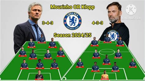 Mourinho OR Klopp Chelsea Potential Line Up With New Manager Season