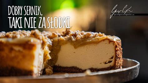 Sernik Z Jab Kami I Orzechami W Oskimi W Miodzie Z Dodatkiem Soli