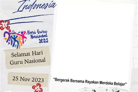 Desain Keren Dan Menarik 5 Link Twibbon Hari Guru Nasional 25 November