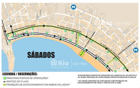 CET Rio monta esquema de trânsito para evento na Praia de Copacabana no