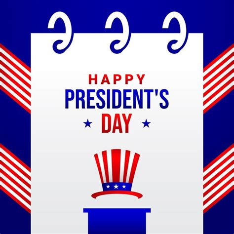 Fondo de diseño de feliz día de los presidentes para el momento de