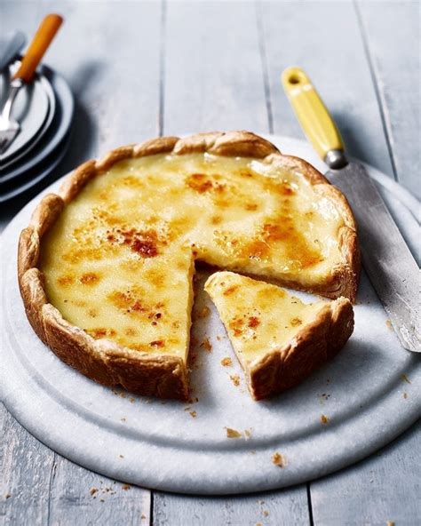Giant Portuguese custard tart pastéis de nata recipe delicious