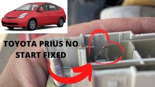 Prius Won T Start All Lights On