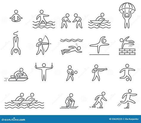 Outline Figure Naked Man Full Length With A Beautiful Sports Figure