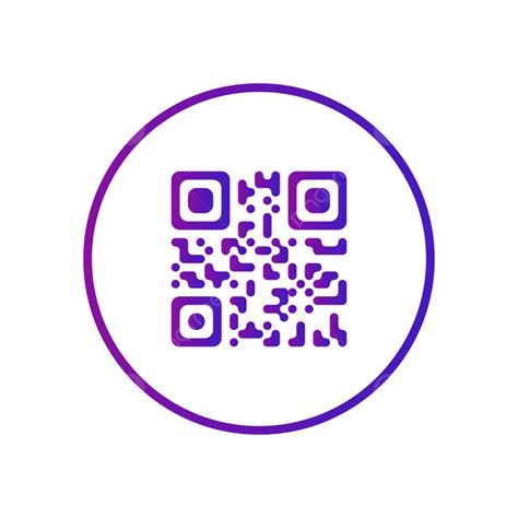 Scan Qr Codes Vector Design Images Blue Qr Code Scanning Vector Icon Or Design Logo In Thin