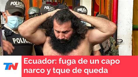 Ecuador decretó el estado de emergencia y toque de queda por la fuga de