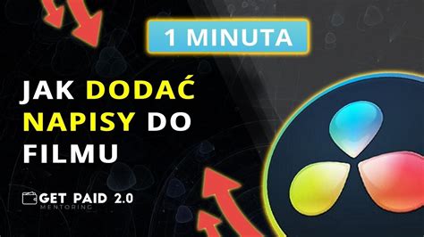 DAVINCI RESOLVE JAK DODAĆ NAPISY DO FILMÓW Kompletny Poradnik YouTube