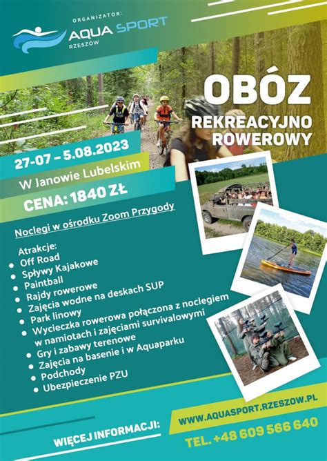 Zapraszamy na letni obóz aquasport rzeszow pl