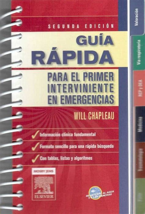 Guía rápida de bolsillo para el primer interviniente en emergencias
