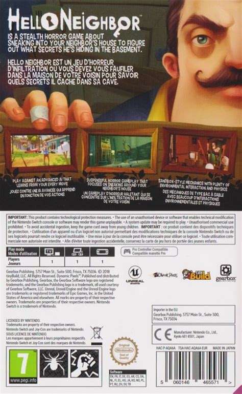 Hello Neighbor Box Cover Art Mobygames