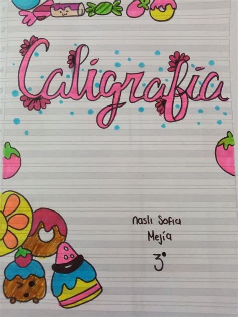 Caligrafia Cuadernos Lindos Cuadernos Creativos Cuadernos