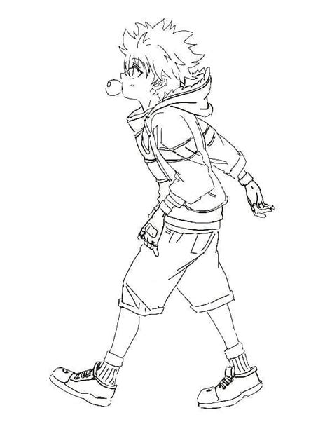 Desenhos De Killua Para Colorir E Imprimir Colorironline
