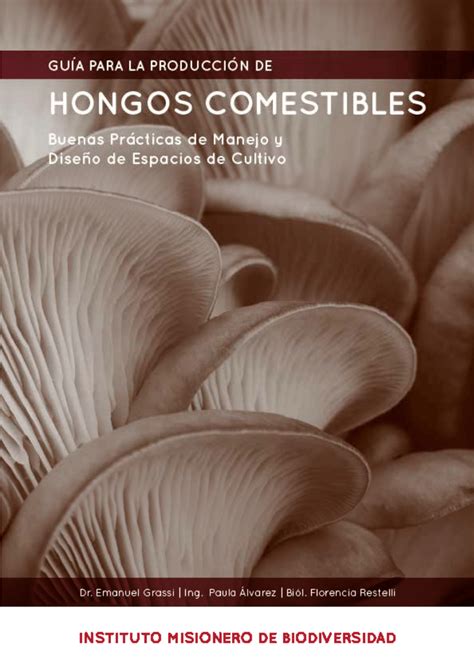 PDF GUÍA PARA LA PRODUCCIÓN DE HONGOS COMESTIBLES