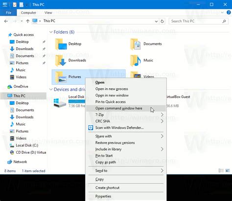 remove open powershell window here from context menu in windows 10