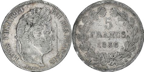 Frankreich Francs A M Nze Louis Philippe Paris Sge Silber