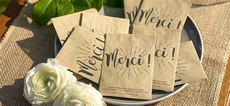 Cadeau invité pour mon mariage écolo toutes nos idées GreenPompon