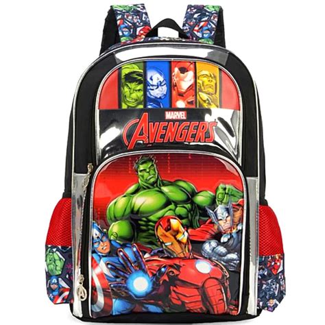 Mochila De Costas Vingadores Marvel Preto Luxcel