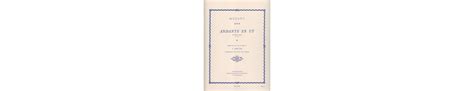 Mozart Wolfgang Amadeus Andante En Ut K Fl Te Harpe