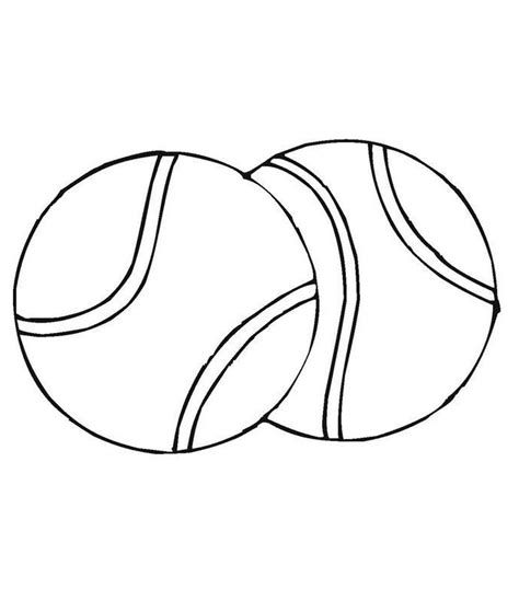 Malbuch Tennisbälle zum Ausdrucken und online