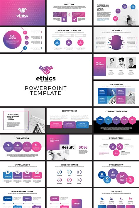 Moderne Business Powerpoint Pr Sentation Vorlage Etsy