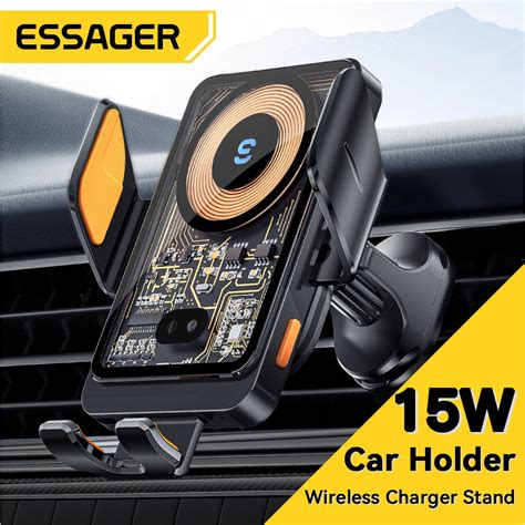 Essager Soporte De Tel Fono Para Coche Cargador Inal Mbrico Para