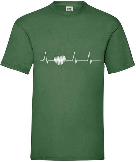 Herzschlag Herz Männer T Shirt shirt84 de Amazon de Bekleidung