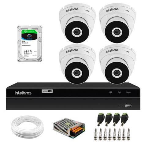 Kit C Meras Dome Vhd D G Multi Hd Dvr Intelbras Mhdx