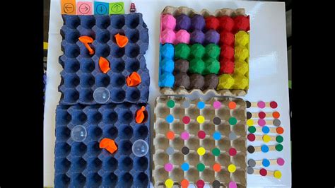 Para Niños Juegos Con Cartones De Huevo Matematicas Manipulativas