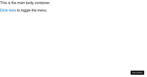 React Offcanvas Examples CodeSandbox