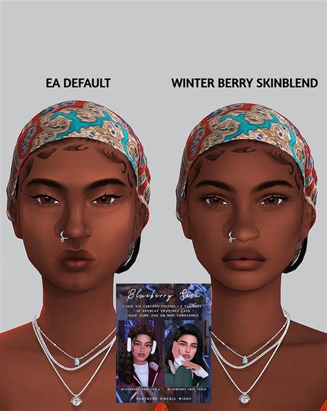 Winter Berry Cartoon Part Northern Siberia Winds The Sims Skin