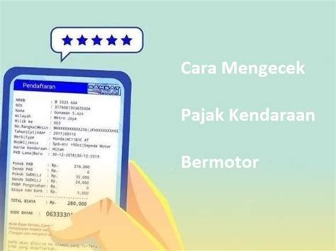 3 Cara Mengecek Pajak Kendaraan Bermotor Dan Contoh Terbaru DJP PAJAK